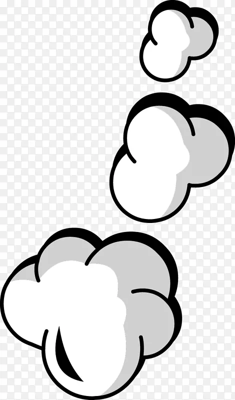 卡通黑白剪贴画-云爆炸PNG图片素材下载_图片编号23245-PNG素材网