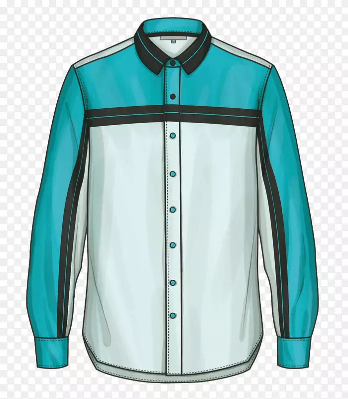 t恤卡通-卡通男子拼贴绿色衬衫PNG图片素材下载_图片编号114451-PNG素材网