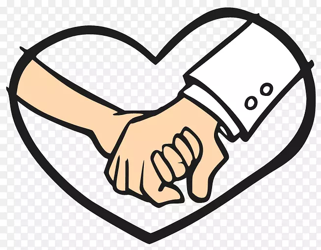 卡通画牵手夹艺术-手卡通PNG图片素材下载_图片编号561863-PNG素材网