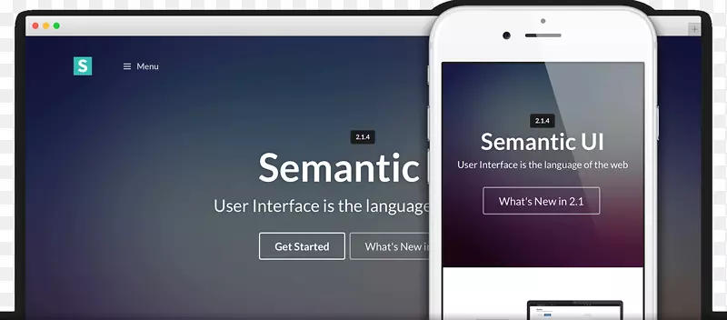 Semantic UI响应式设计网站界面PNG图片素材下载_图片编号2283814-PNG素材网