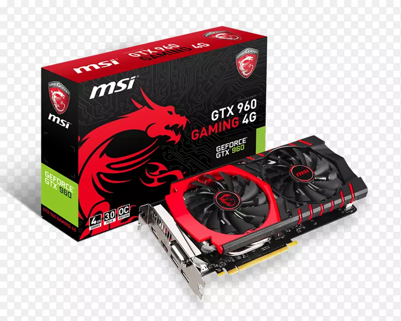MSI GTX960 GAMING GDDR5 显卡PNG图片素材下载_图片编号5480540-PNG素材网