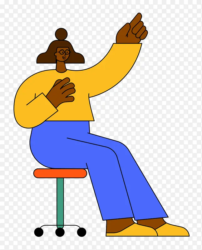 坐着 卡通人物 卡通PNG图片素材下载_图片编号7216515-PNG素材网