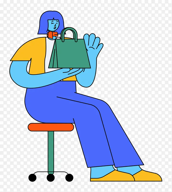 坐着 卡通人物 卡通PNG图片素材下载_图片编号7216156-PNG素材网