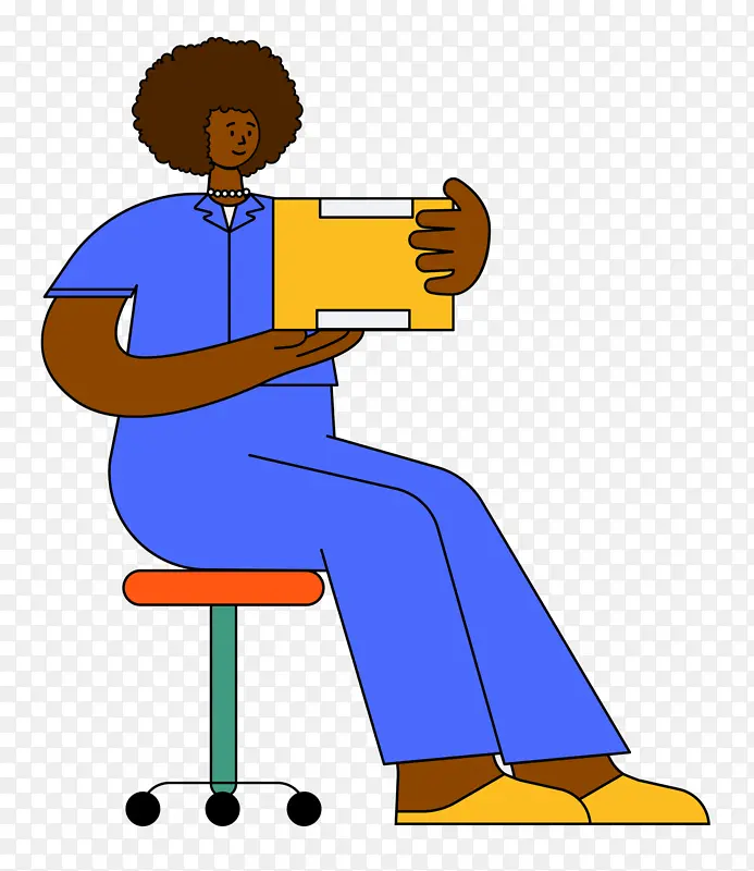 坐着 卡通人物 卡通PNG图片素材下载_图片编号7216082-PNG素材网