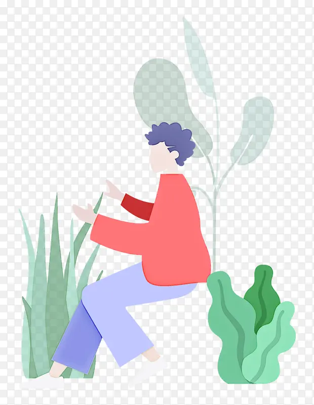 坐着 卡通 绘画PNG图片素材下载_图片编号7230462-PNG素材网