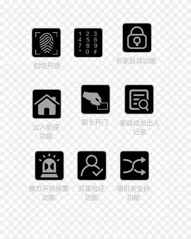 智能锁门禁卡图标PNG图片素材下载_图片编号7272724-PNG素材网