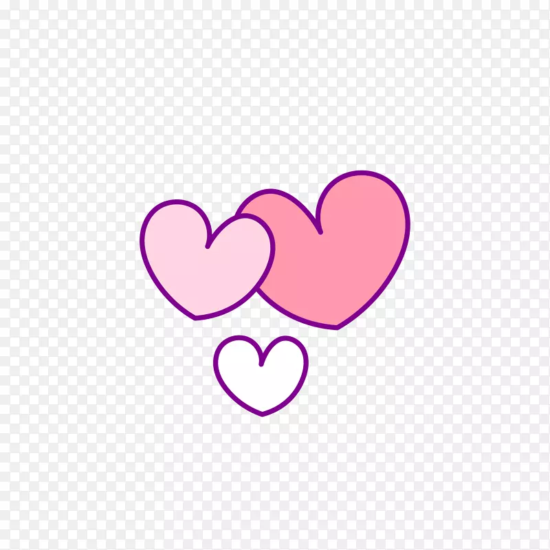 卡通三颗心免抠素材PNG图片素材下载_图片编号7274701-PNG素材网
