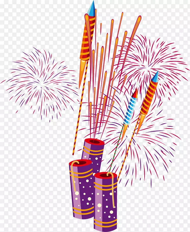 春节各式多彩烟花PNG图片素材下载_图片编号7298896-PNG素材网