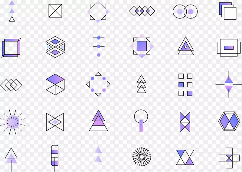 手绘几何线条装饰PNG图片素材下载_图片编号7332632-PNG素材网