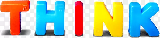 THINK彩色字体PNG图片素材下载_图片编号7397963-PNG素材网