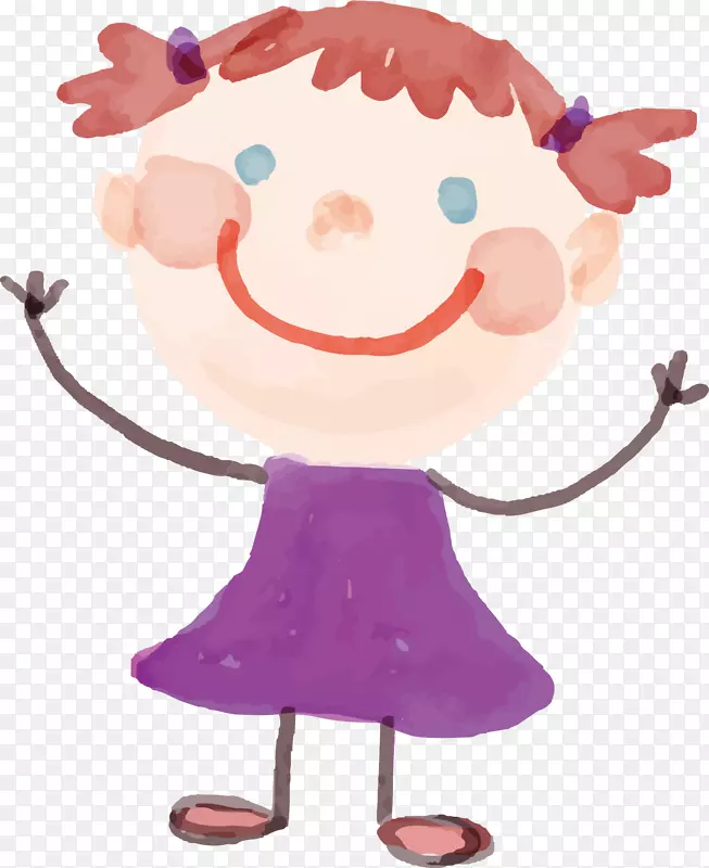 卡通小女孩矢量图下载PNG图片素材下载_图片编号7535345-PNG素材网