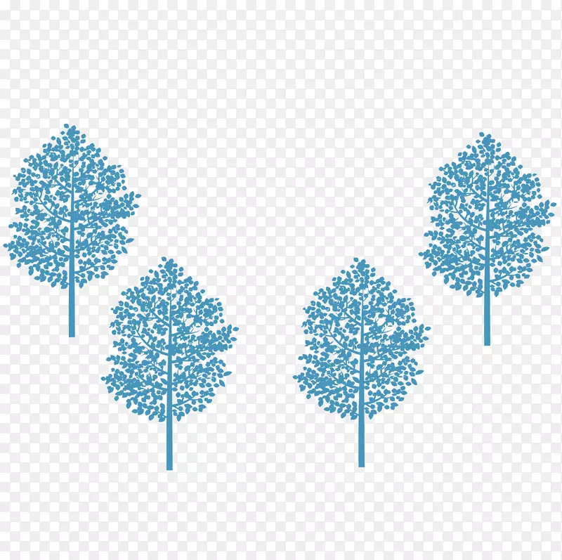蓝色的树PNG图片素材下载_图片编号7549951-PNG素材网