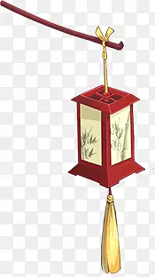 红色方形手提灯笼PNG图片素材下载_图片编号7591670-PNG素材网
