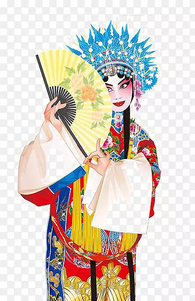 卡通唱戏的人物PNG图片素材下载_图片编号7594237-PNG素材网