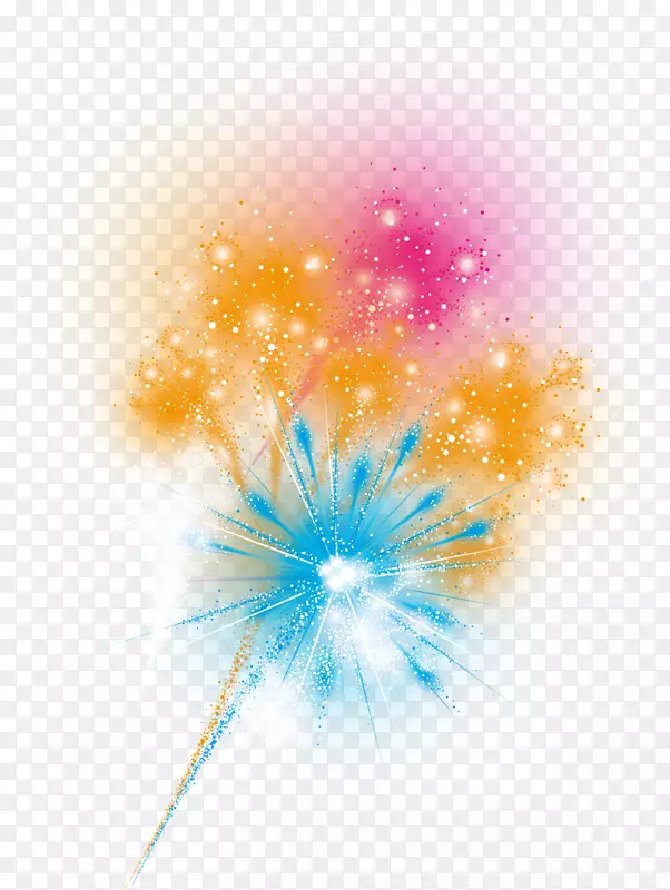 春节唯美多彩烟花PNG图片素材下载_图片编号7597126-PNG素材网