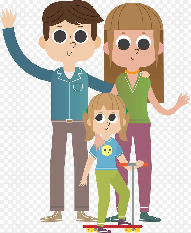 国际家庭日幸福三口之家PNG图片素材下载_图片编号7649698-PNG素材网