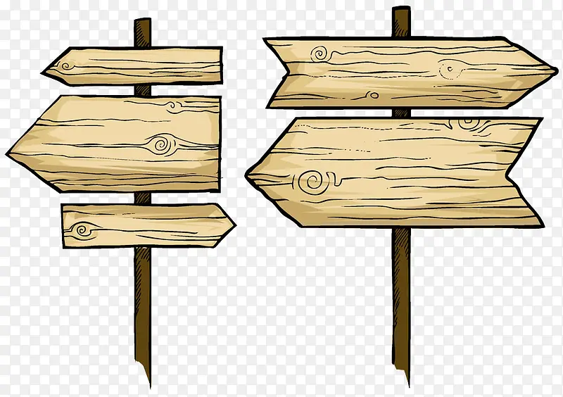 卡通指示牌PNG图片素材下载_图片编号7650745-PNG素材网
