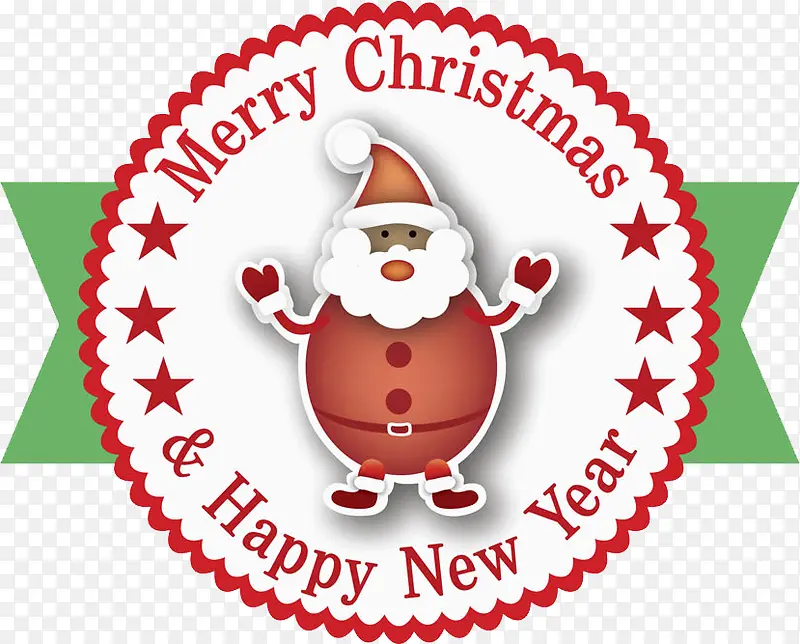 圆形花边圣诞标签PNG图片素材下载_图片编号7666788-PNG素材网