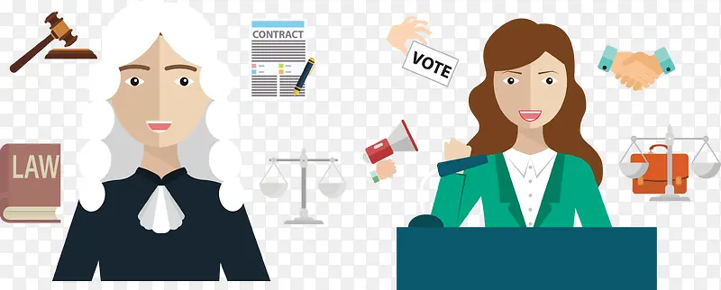 矢量手绘法官PNG图片素材下载_图片编号7735817-PNG素材网