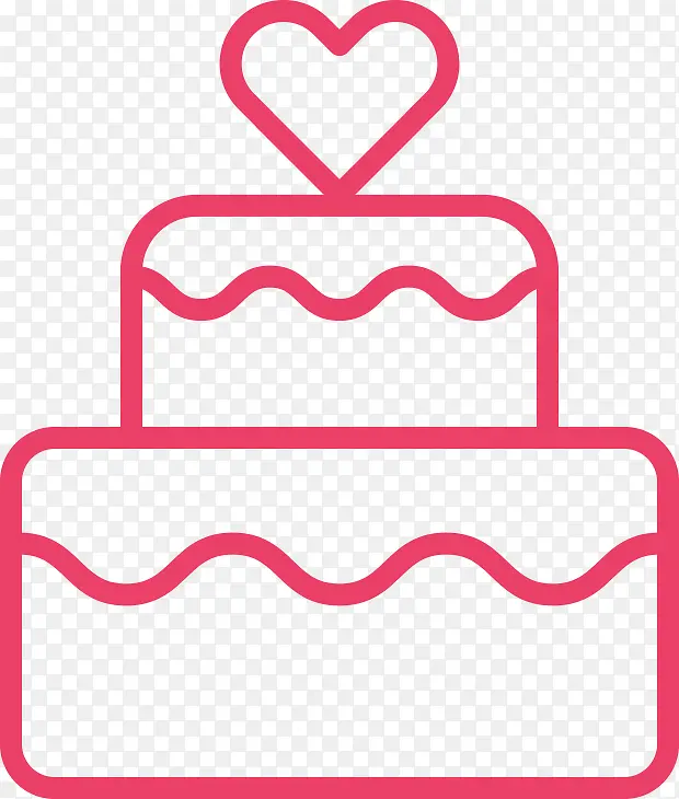 粉色简笔画的生日蛋糕PNG图片素材下载_图片编号7751735-PNG素材网