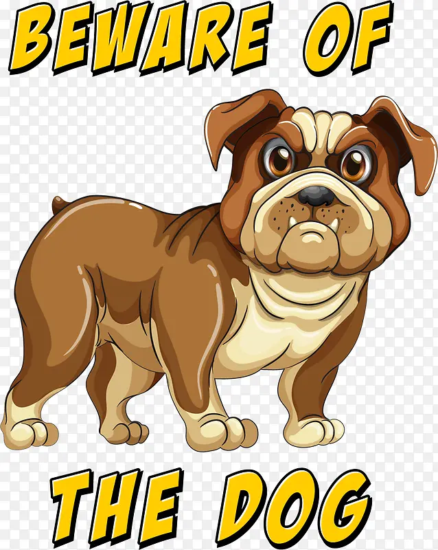 矢量手绘卡通斗牛犬PNG图片素材下载_图片编号7754615-PNG素材网