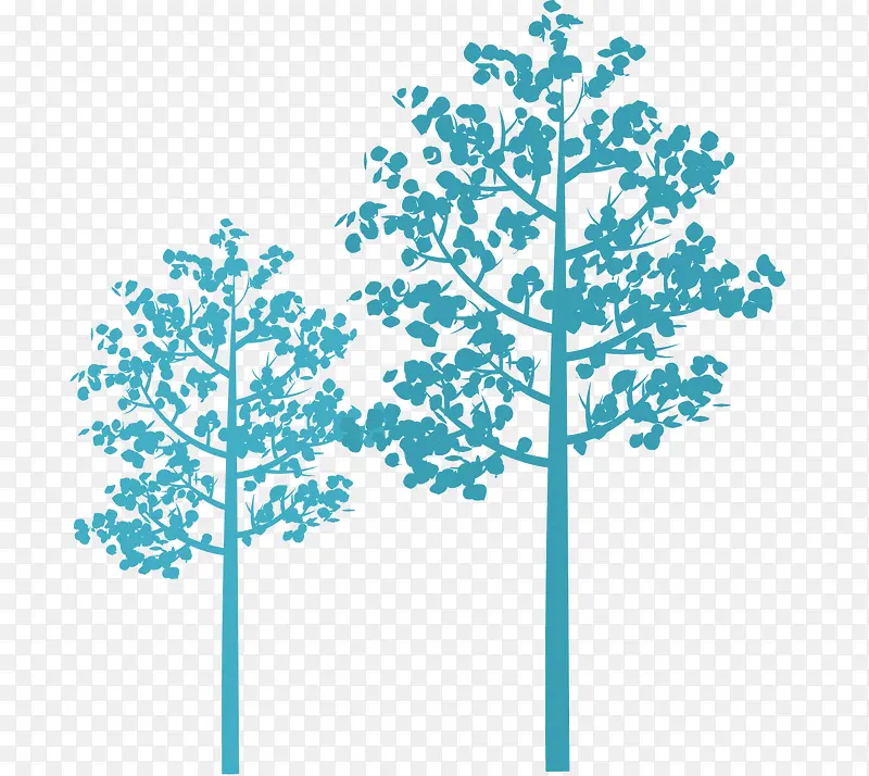 蓝色的树PNG图片素材下载_图片编号7777264-PNG素材网