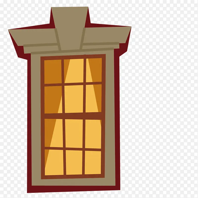 亮着灯的窗户卡通图PNG图片素材下载_图片编号7801150-PNG素材网