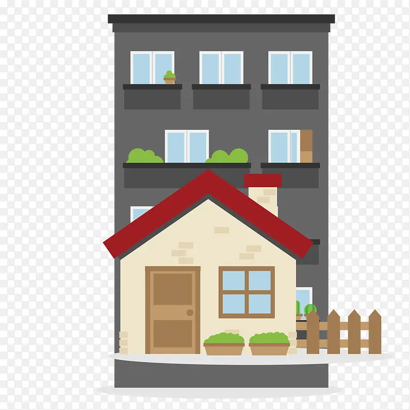 创意设计卡通楼房PNG图片素材下载_图片编号7808662-PNG素材网