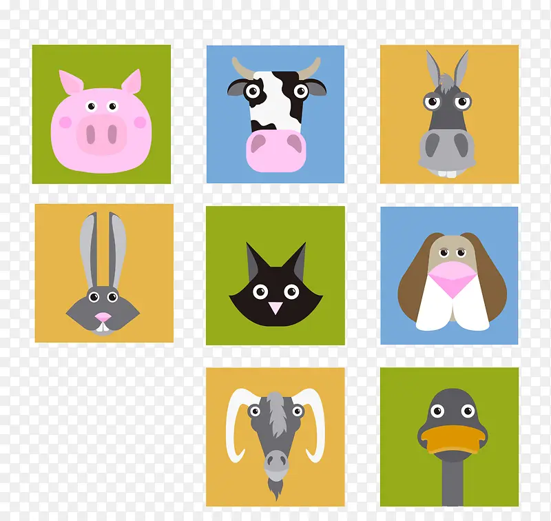 卡通动物头像PNG图片素材下载_图片编号7827957-PNG素材网
