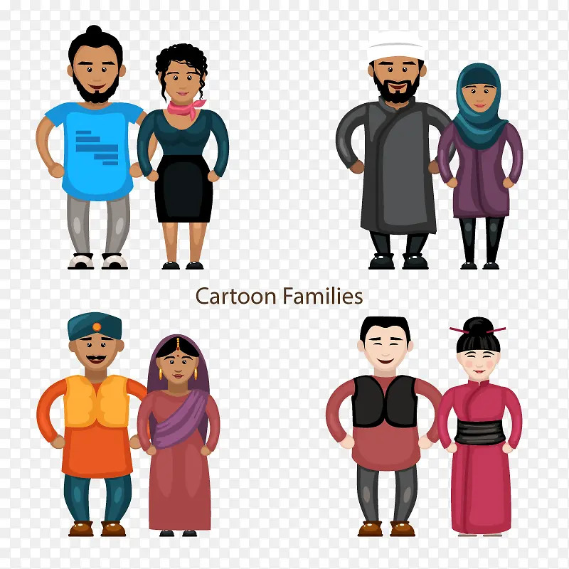 矢量不同种族PNG图片素材下载_图片编号7885601-PNG素材网