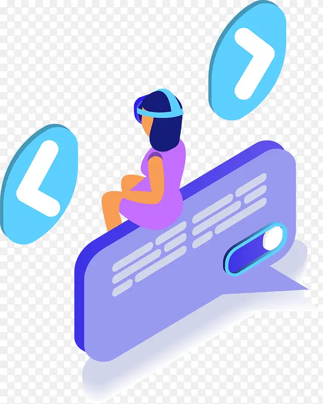 2.5D立体VR眼镜插画PNG图片素材下载_图片编号7890633-PNG素材网