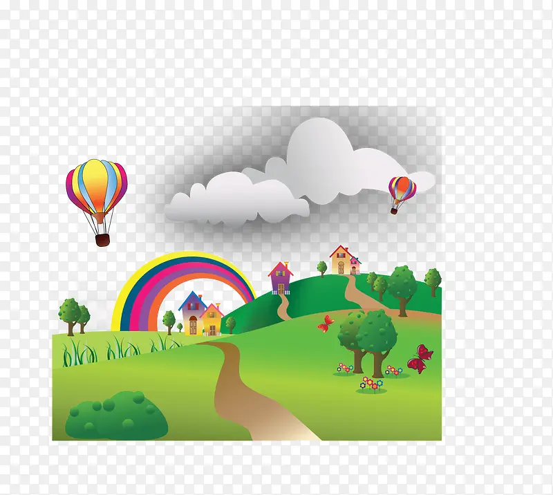 雨后彩虹PNG图片素材下载_图片编号7914355-PNG素材网