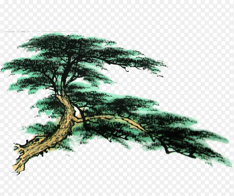 国画手绘松树PNG图片素材下载_图片编号7922611-PNG素材网