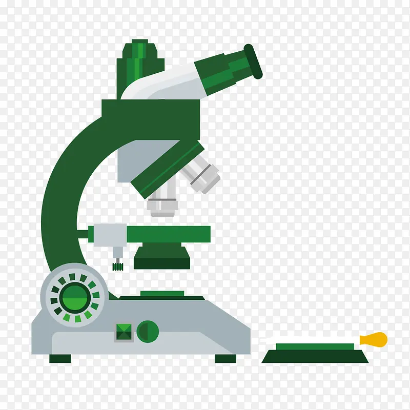 矢量卡通绿色显微镜PNG图片素材下载_图片编号7942229-PNG素材网