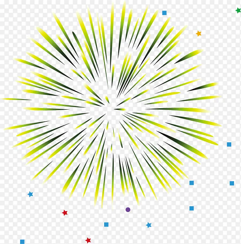 春节黄色渐变烟花PNG图片素材下载_图片编号7967947-PNG素材网