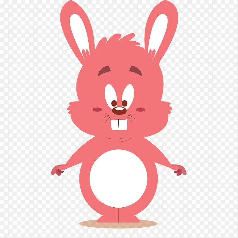 卡通粉红色的小兔子PNG图片素材下载_图片编号8016875-PNG素材网