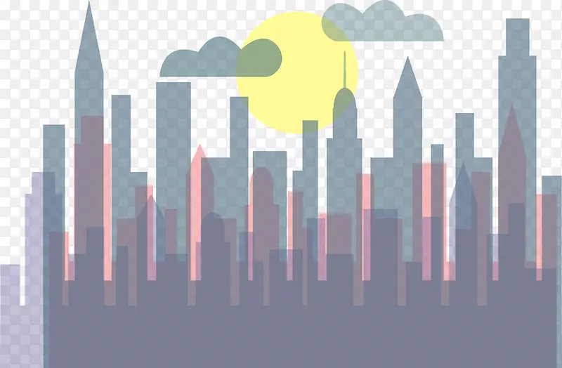城市剪影矢量PNG图片素材下载_图片编号8112215-PNG素材网