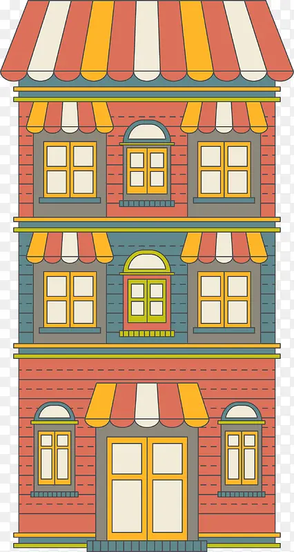 卡通多彩房屋PNG图片素材下载_图片编号8298933-PNG素材网