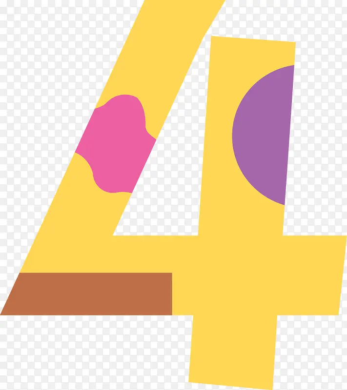 卡通数字4PNG图片素材下载_图片编号8356991-PNG素材网