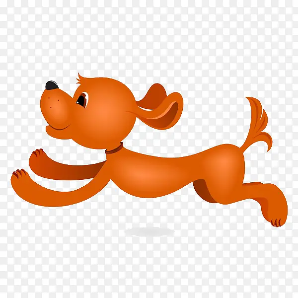 卡通免抠奔跑的狗狗PNG图片素材下载_图片编号8371637-PNG素材网