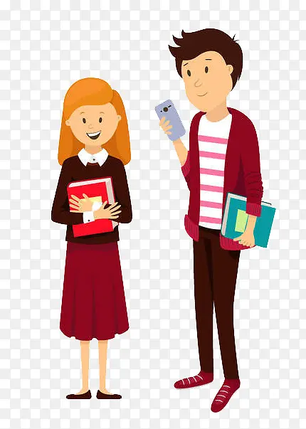卡通男女同学PNG图片素材下载_图片编号8398969-PNG素材网