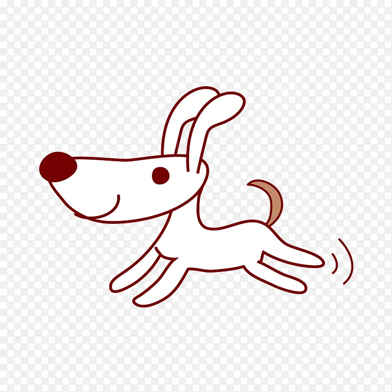 奔跑的小狗PNG图片素材下载_图片编号8414638-PNG素材网