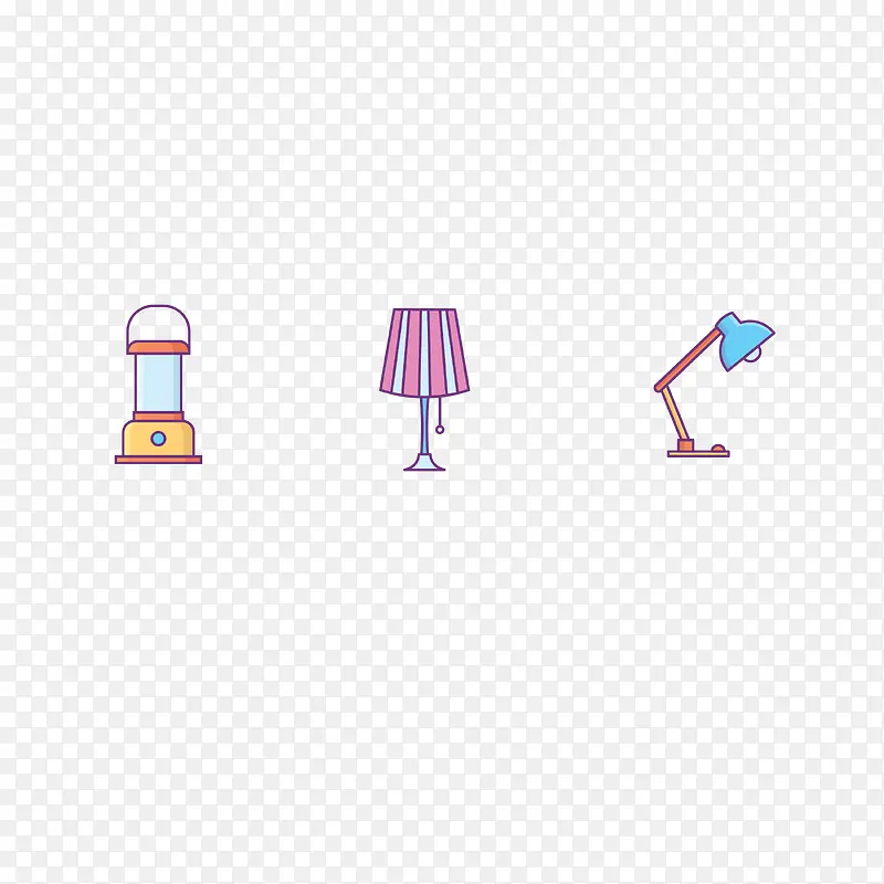 矢量卡通可爱灯具图标PNG图片素材下载_图片编号8442647-PNG素材网