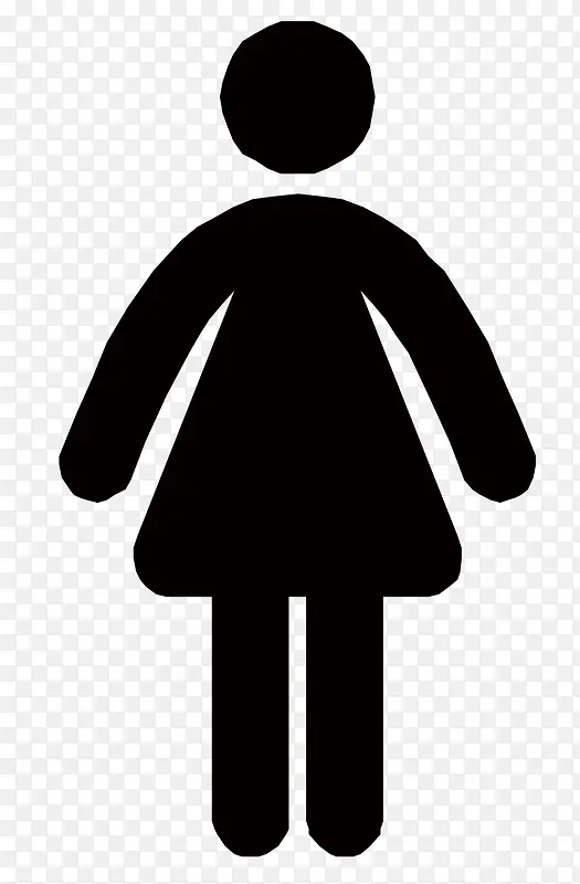 火柴人卡通女标志PNG图片素材下载_图片编号8451562-PNG素材网