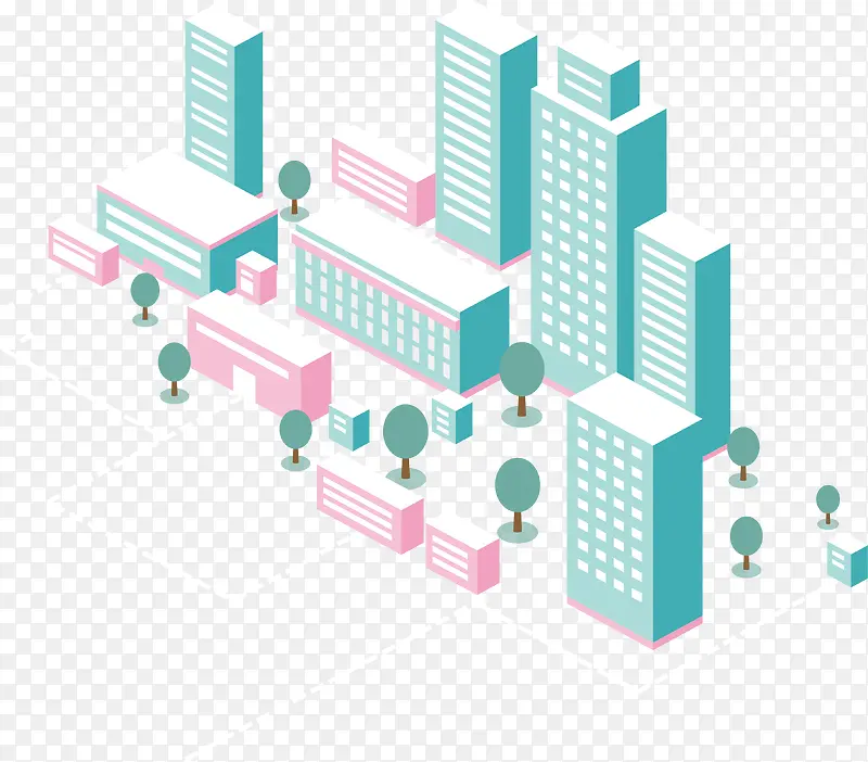 绿色智慧城市模型PNG图片素材下载_图片编号8557263-PNG素材网