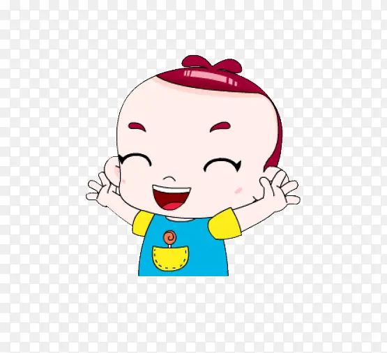 卡通可爱开口笑开心小男孩PNG图片素材下载_图片编号8584335-PNG素材网
