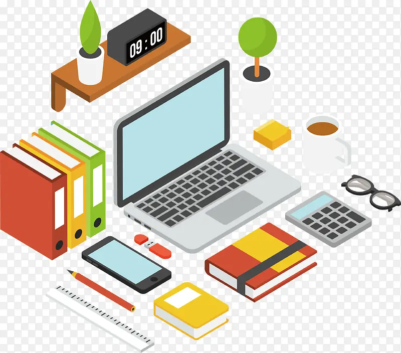 办公用笔记本电脑PNG图片素材下载_图片编号8617794-PNG素材网