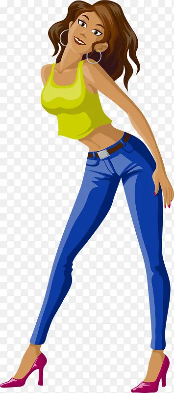 卡通女性人物矢量图PNG图片素材下载_图片编号8667836-PNG素材网