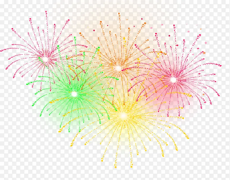 春节美丽多彩烟花PNG图片素材下载_图片编号8692323-PNG素材网