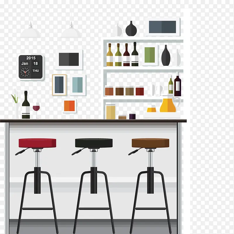 吧台和椅子PNG图片素材下载_图片编号8783857-PNG素材网